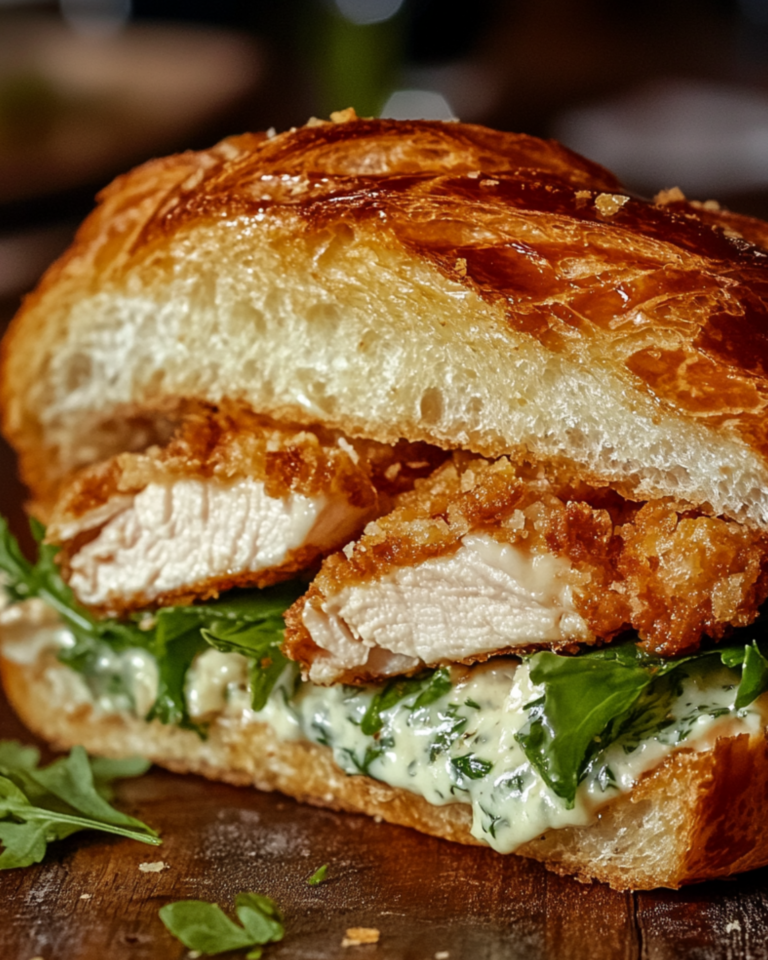 Chicken Caesar Croissant Sandwich