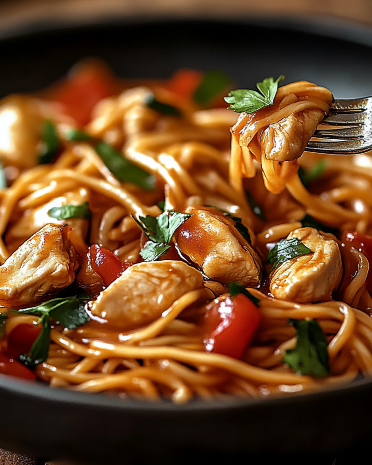 Chicken Spaghetti Lo Mein