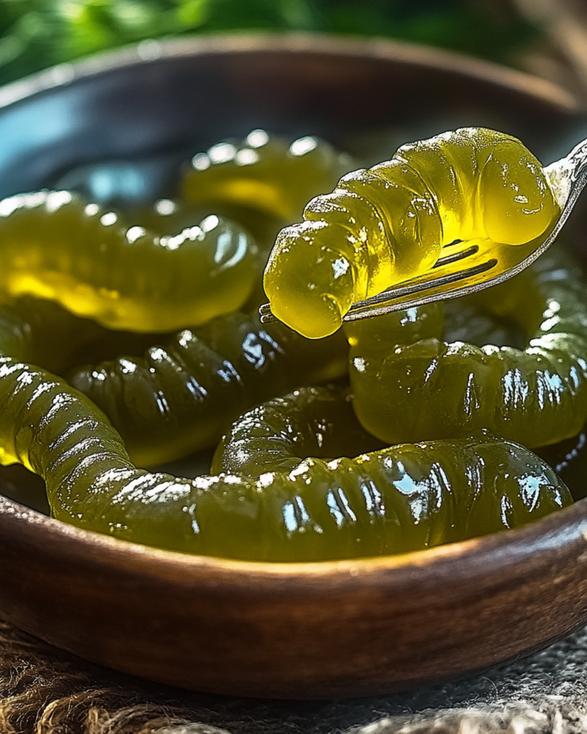 Homemade Dill Pickle Gummy Worms