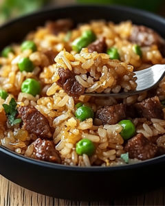 Onion Beef Fried Rice Recipe