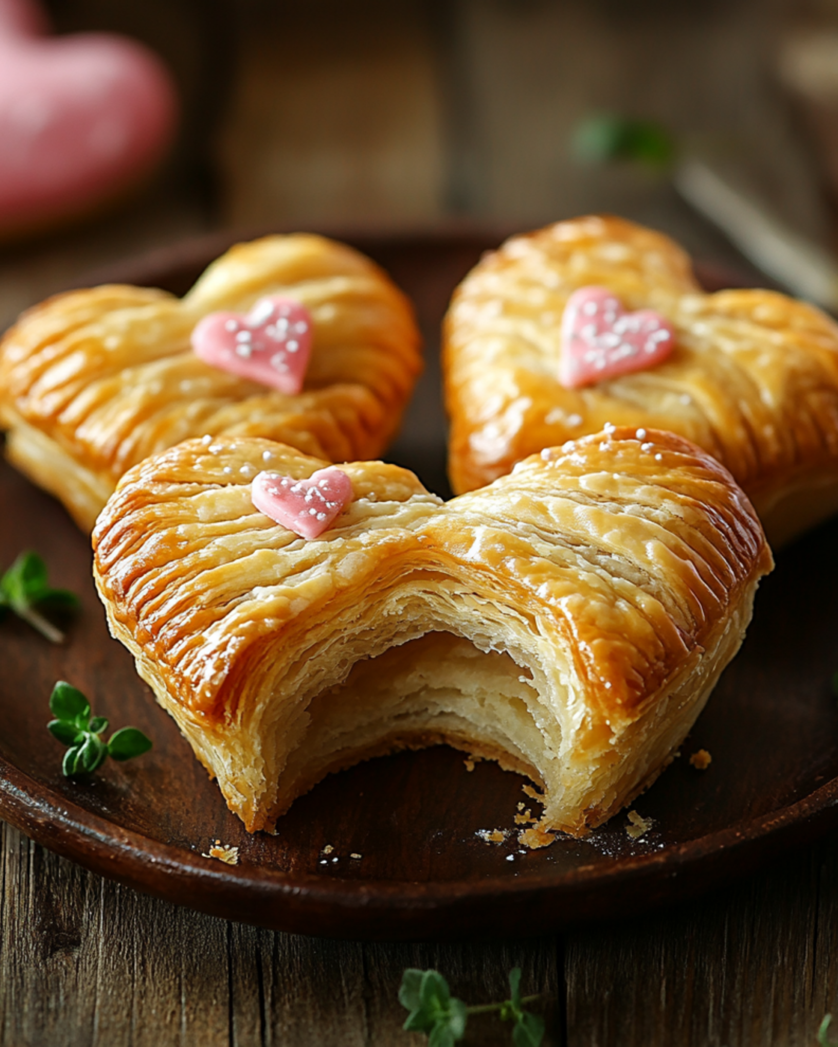 Valentine’s Day Puff Pastry Hearts