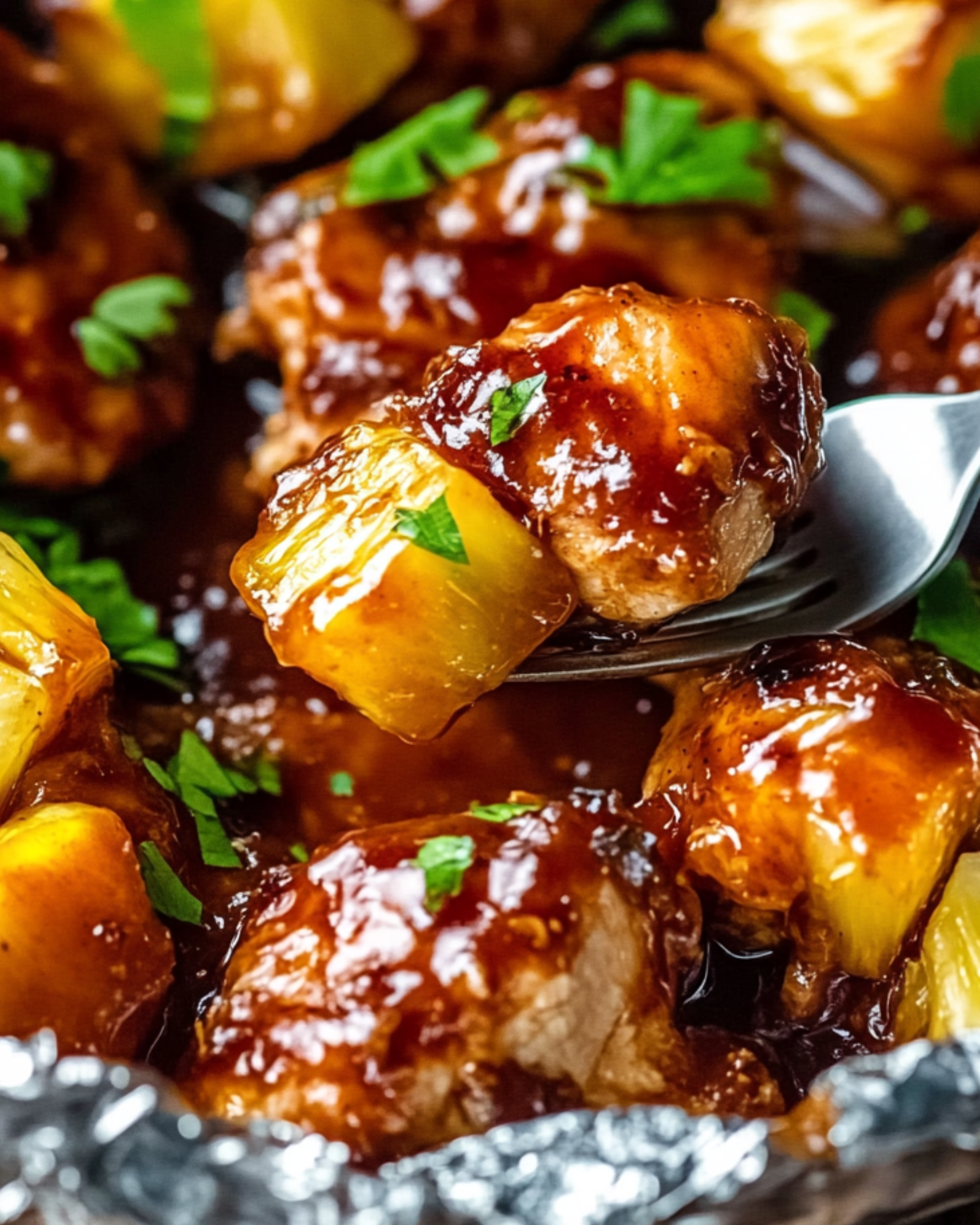 Hawaiian BBQ Chicken and Pineapple Foil Packets: A Taste of the Tropics!