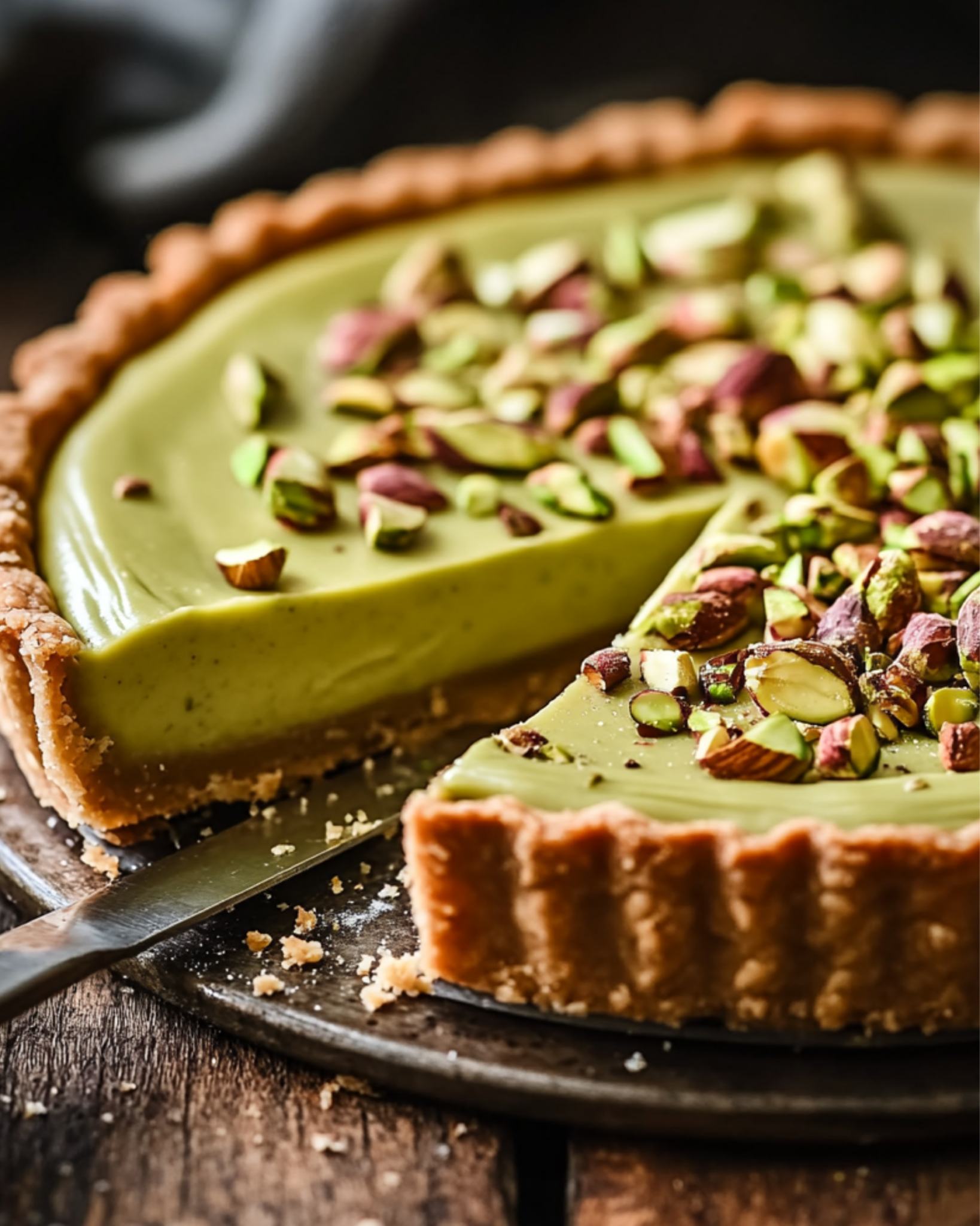 Irresistible Pistachio Tart with Creamy Pistachio Paste