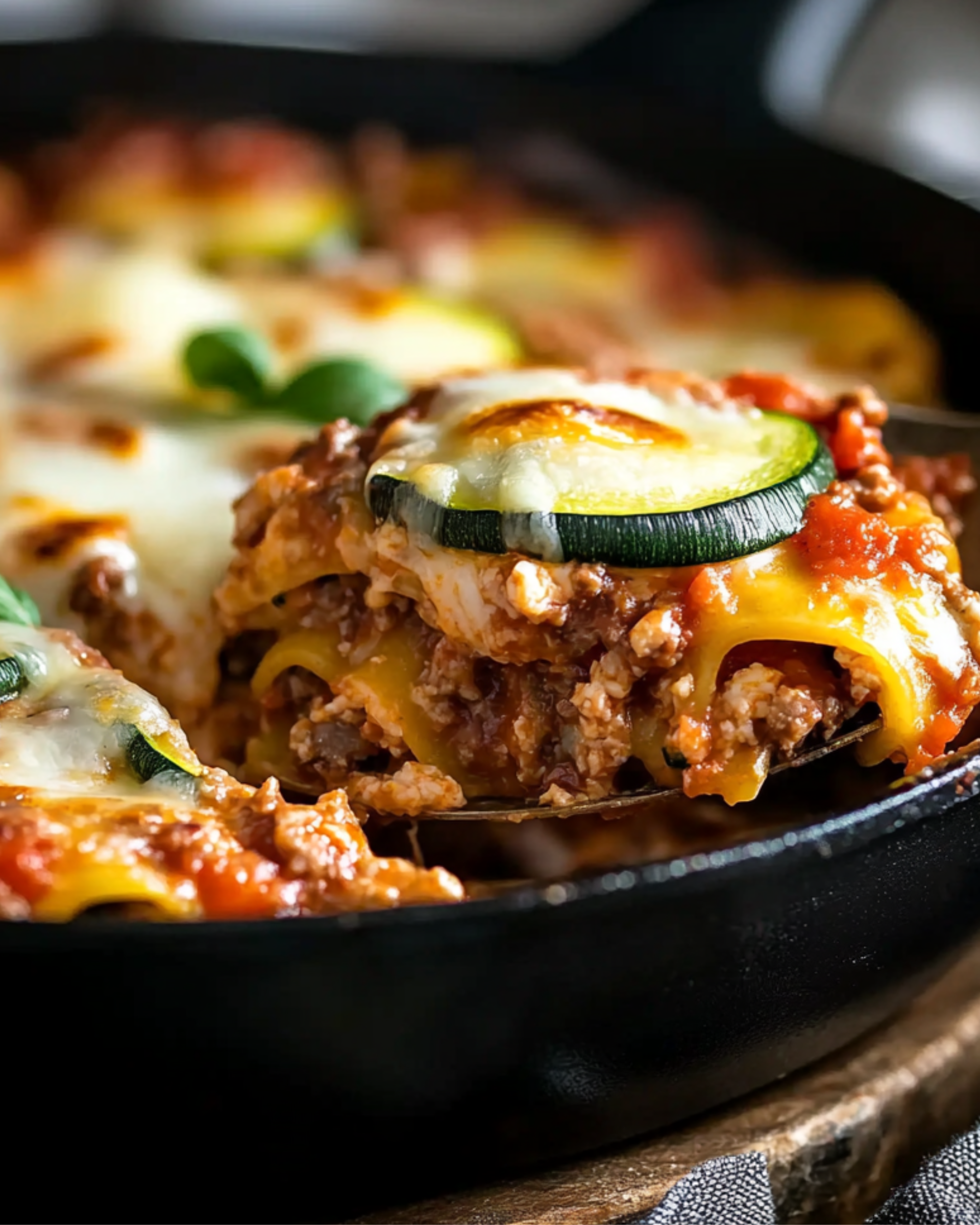 Skillet Zucchini Lasagna Melt (Keto-Friendly & Oh-So-Cozy)