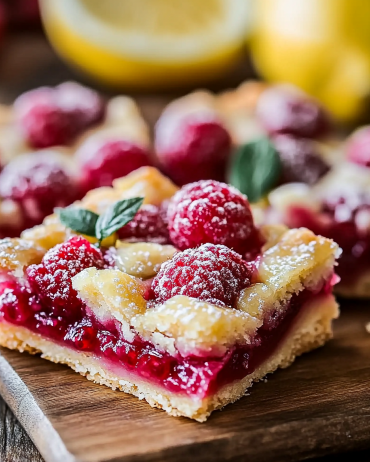 Raspberry Lemon Tart Bars